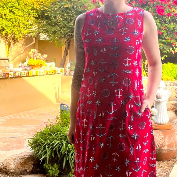 Quacker Factory | Dresses | Quaker Factory Anchor Dress | Poshmark